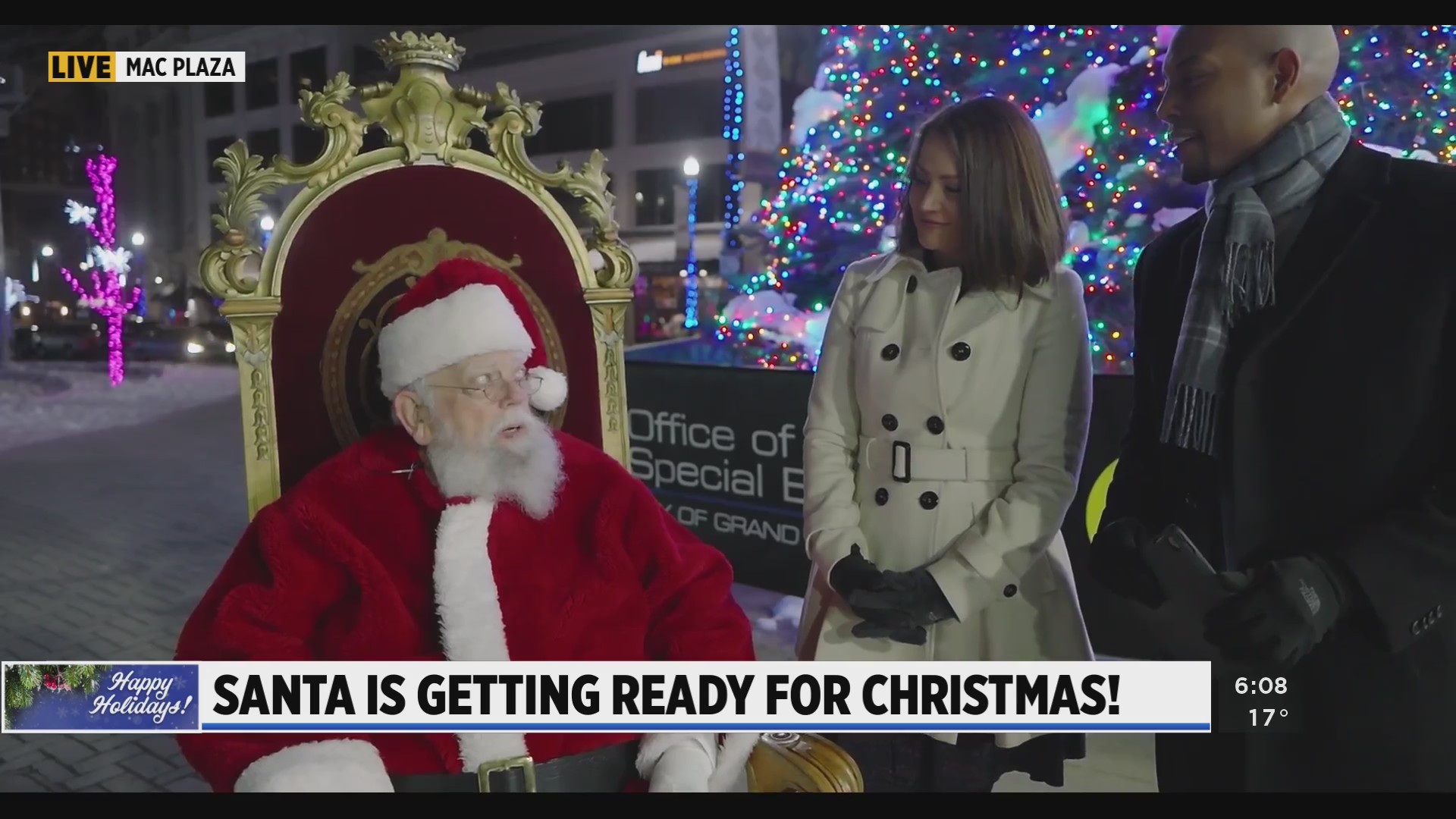 Santa joins News 8 Daybreak – WOODTV.com