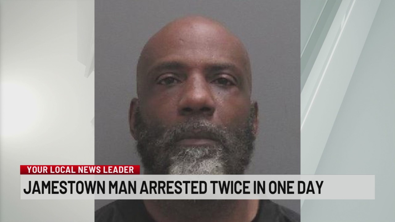 Jamestown man arrested twice in one day on weapon, criminal mischief ...