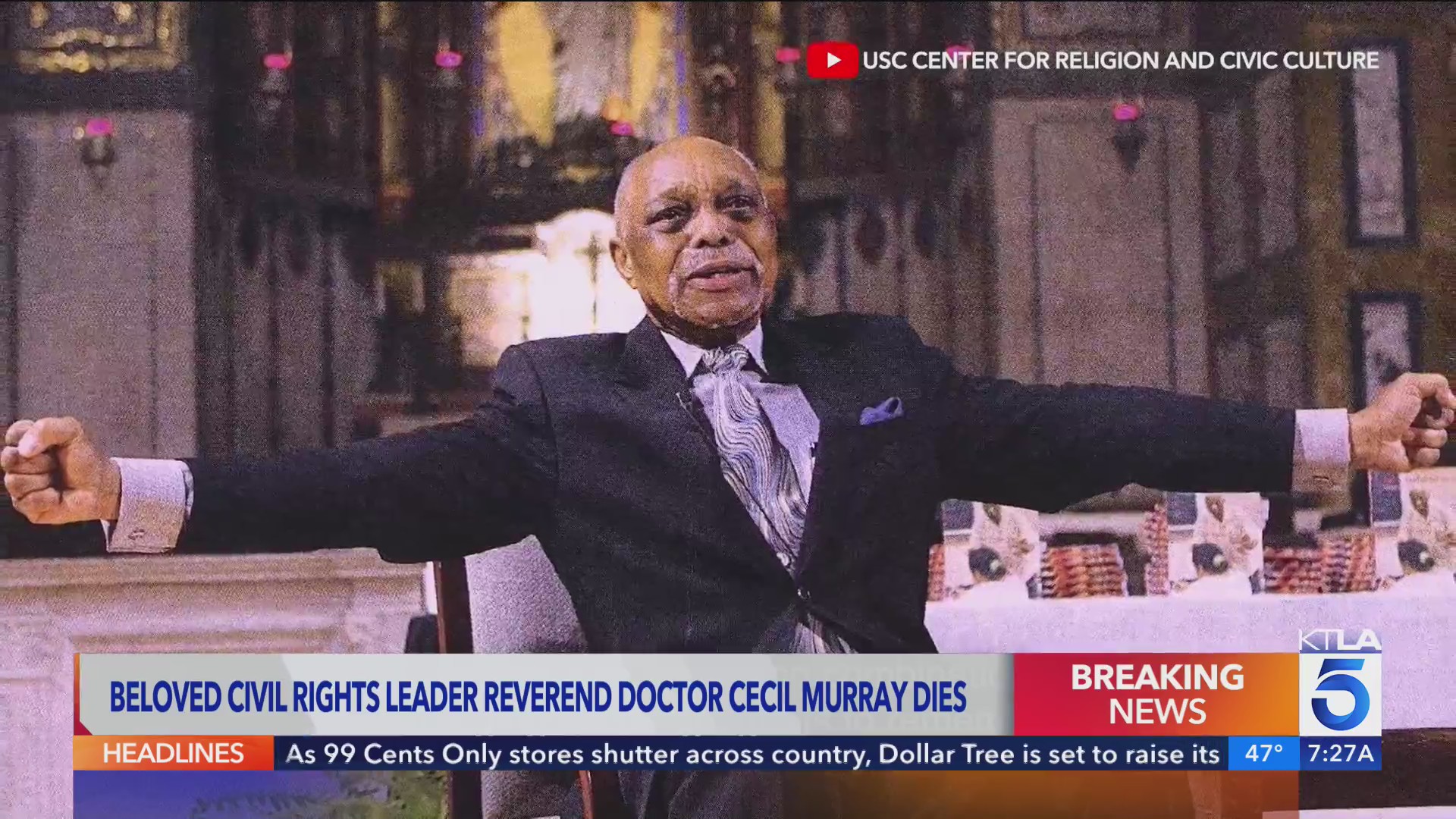 Beloved Los Angeles pastor Rev. Dr. Cecil ‘Chip’ Murray dies at 94 – KTLA