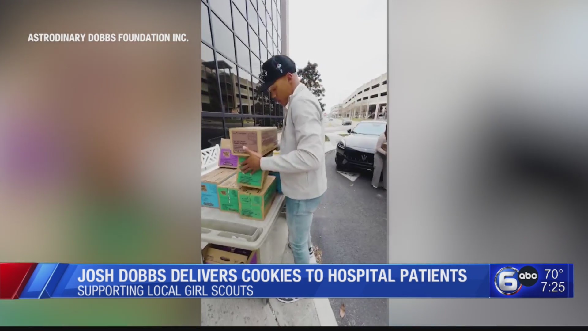 Josh Dobbs Delivers Cookies to Hospital Patients – WATE 6 On Your Side