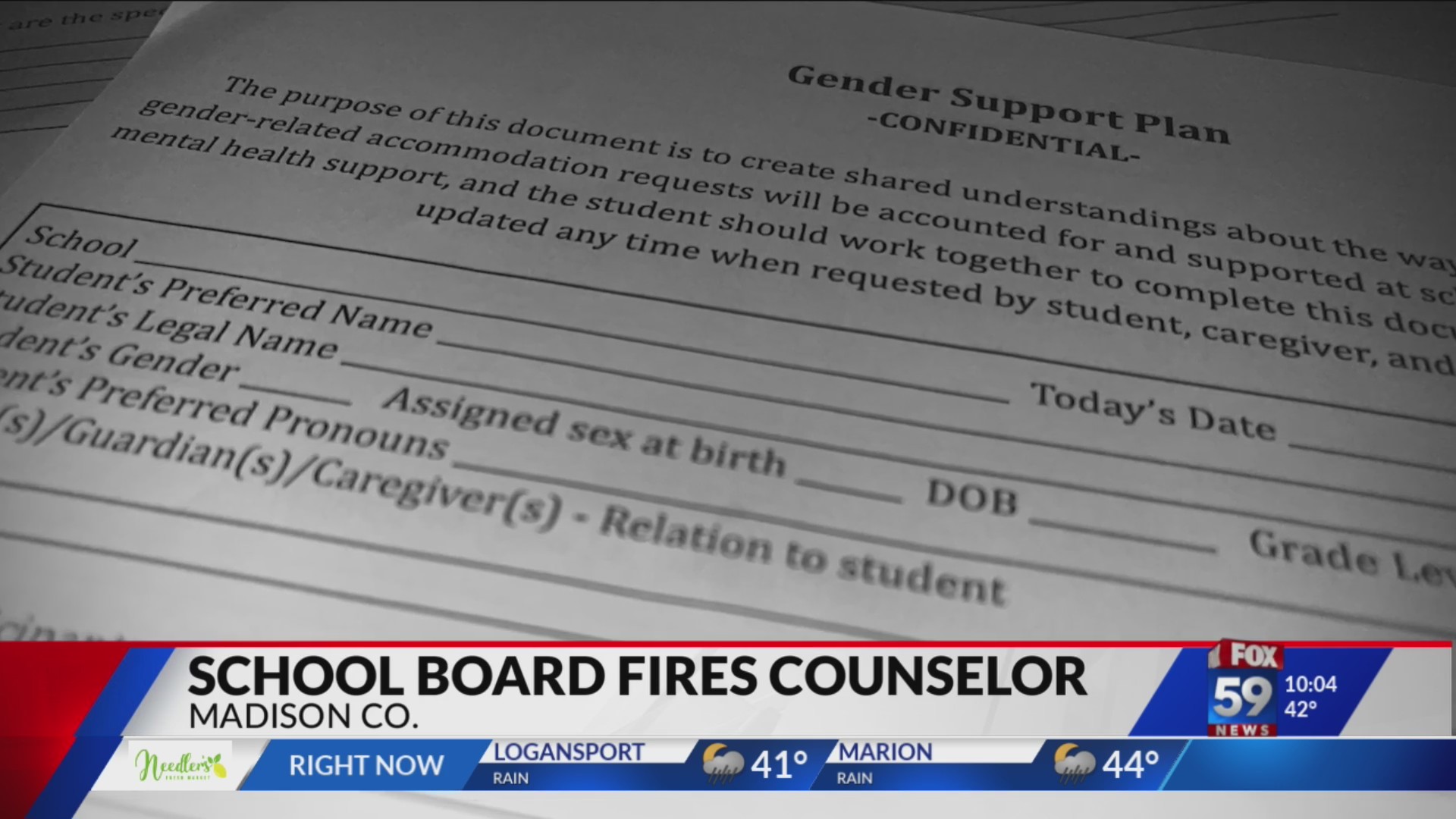Pendleton Heights HS counselor fired – Fox 59