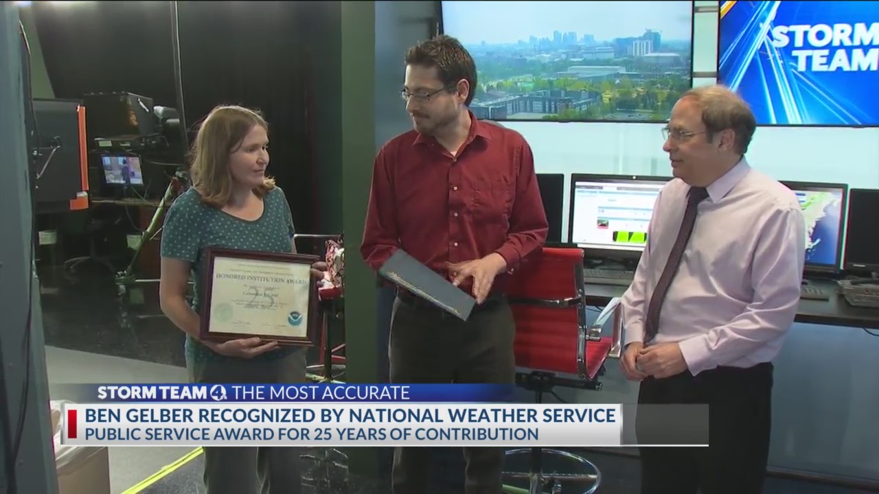 NBC4 Meteorologist Ben Gelber receives award from the National Weather ...