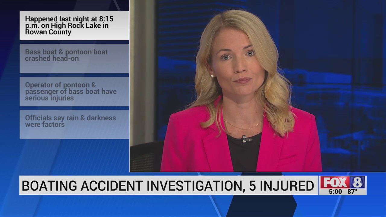 2 seriously injured, 3 others hurt in pontoon, bass boat crash in North ...