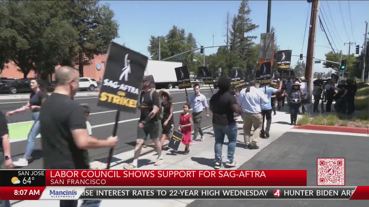 Labor council shows support for SAG-AFTRA in SF – KRON4