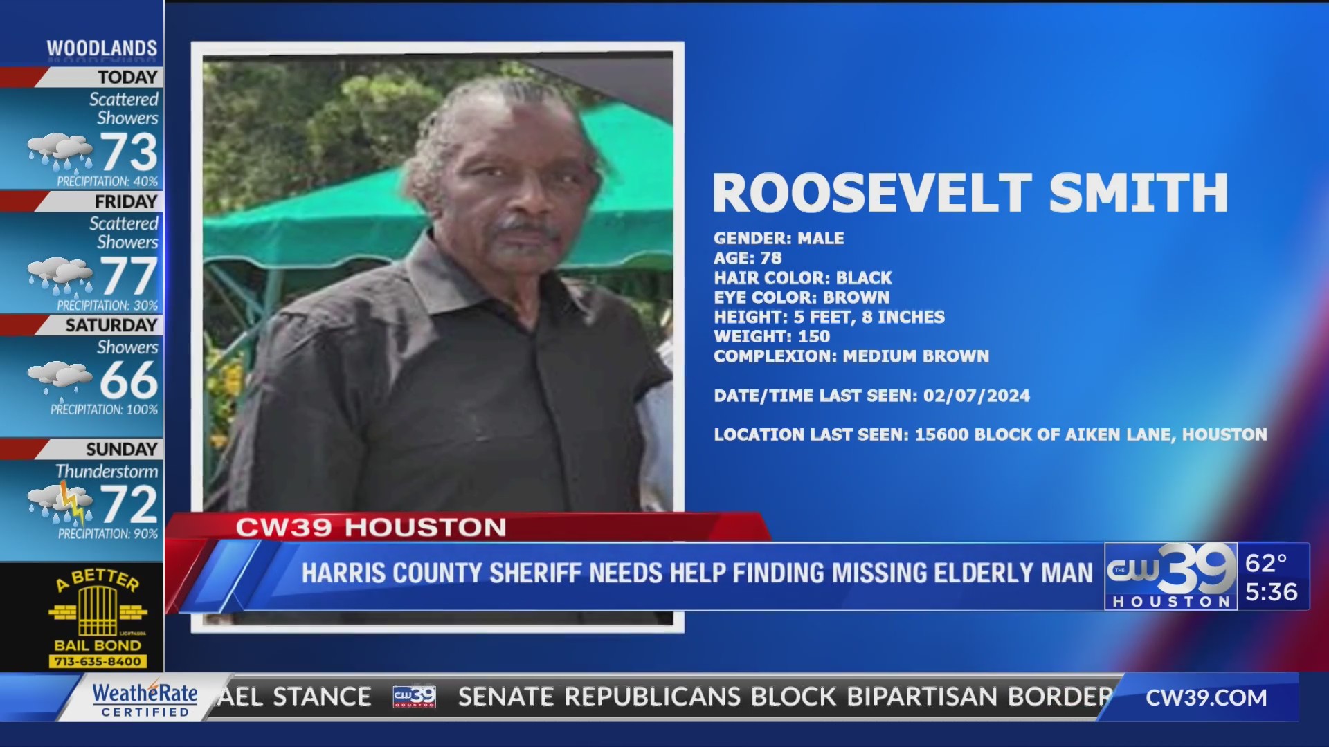 Have you seen Roosevelt Smith? He is a missing elderly man last seen 2/ ...
