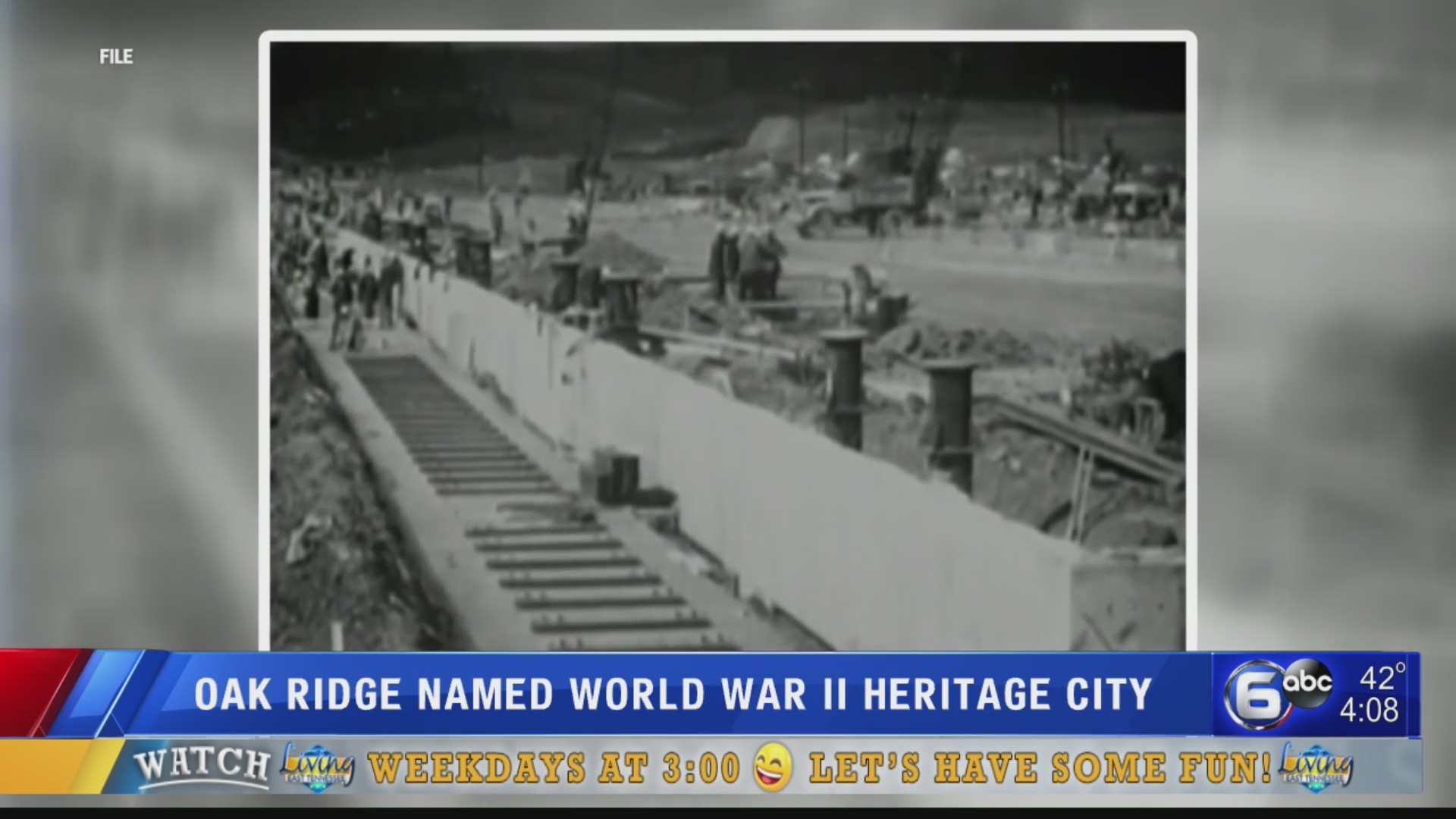 Oak Ridge named World War II Heritage City – WATE 6 On Your Side