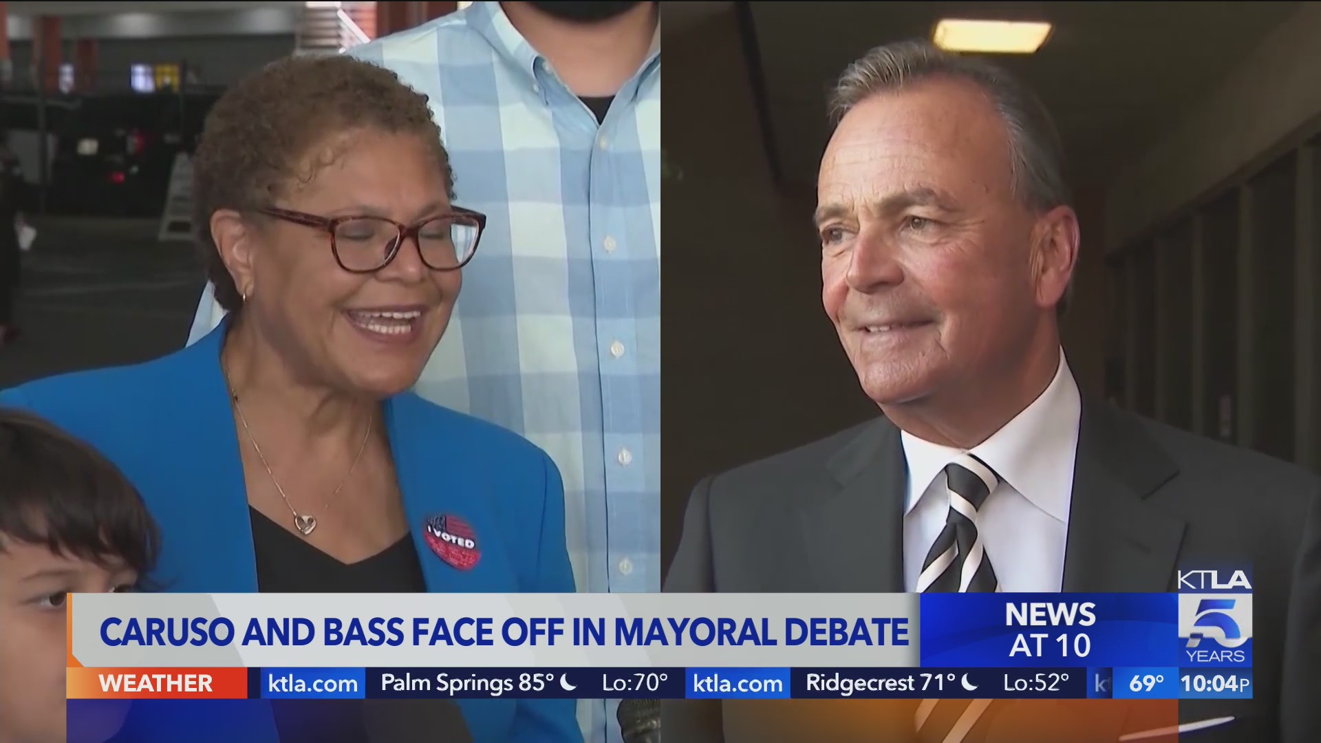 Bass, Caruso go head-to-head in mayoral debate – KTLA