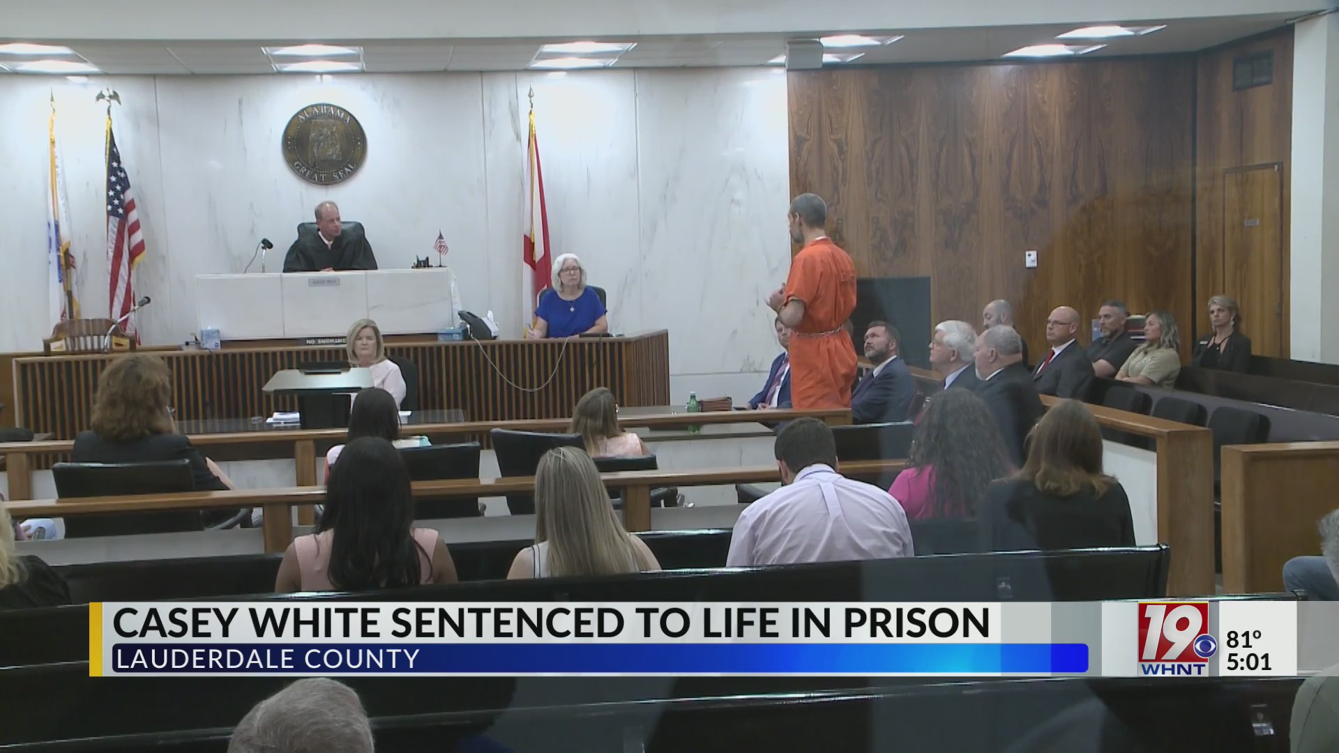 Casey White Sentenced to Life in Prison | June 8, 2023 | News 19 at 5 p ...