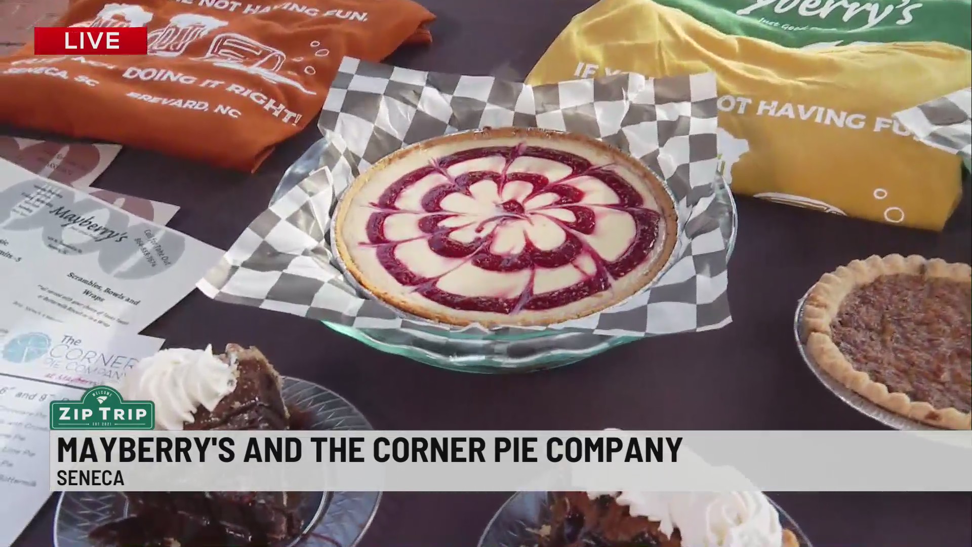 Zip Trip: Mayberry’s and The Corner Pie Company – WSPA 7NEWS
