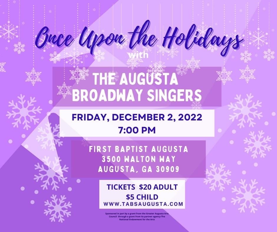 JENNIE: The Augusta Broadway Singers presents Once upon the Holidays – WJBF