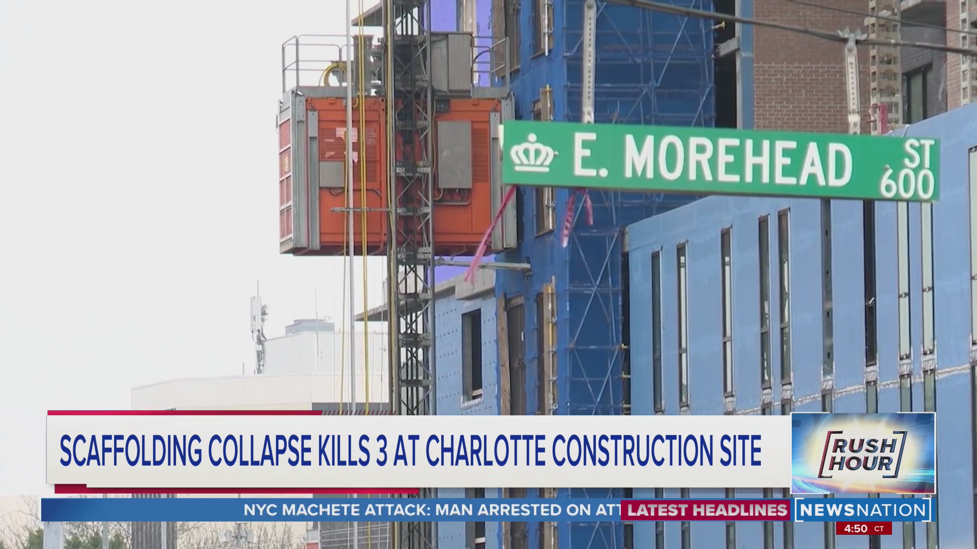 Scaffolding Collapse Kills 3 in Charlotte | Rush Hour – NewsNation