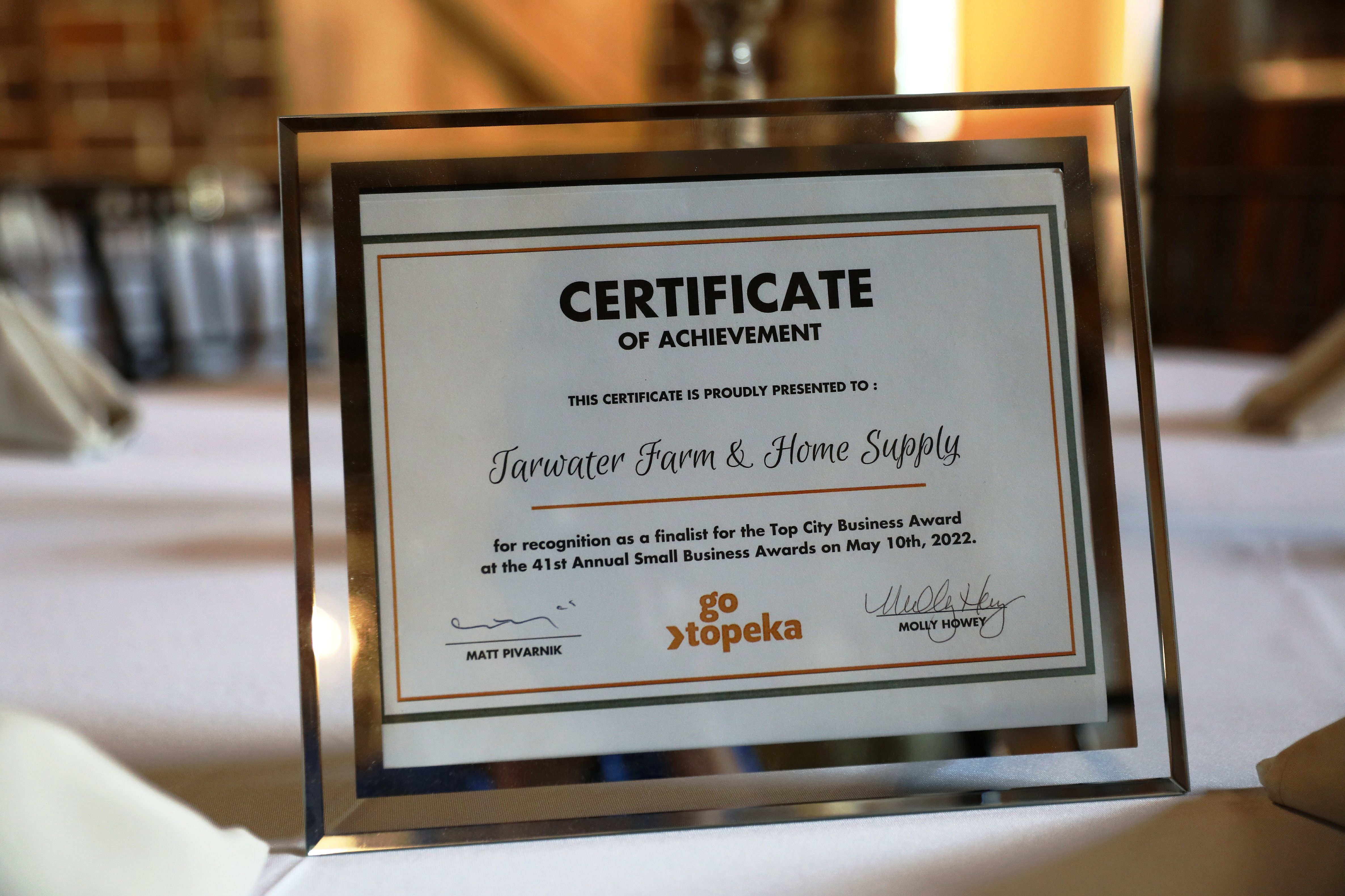 Tarwater Farm and Home celebrates small business of the year award ...
