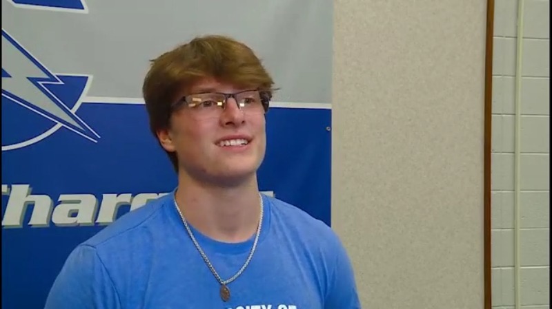 Aaron Parr full interview on signing with Saint Francis track – WANE 15