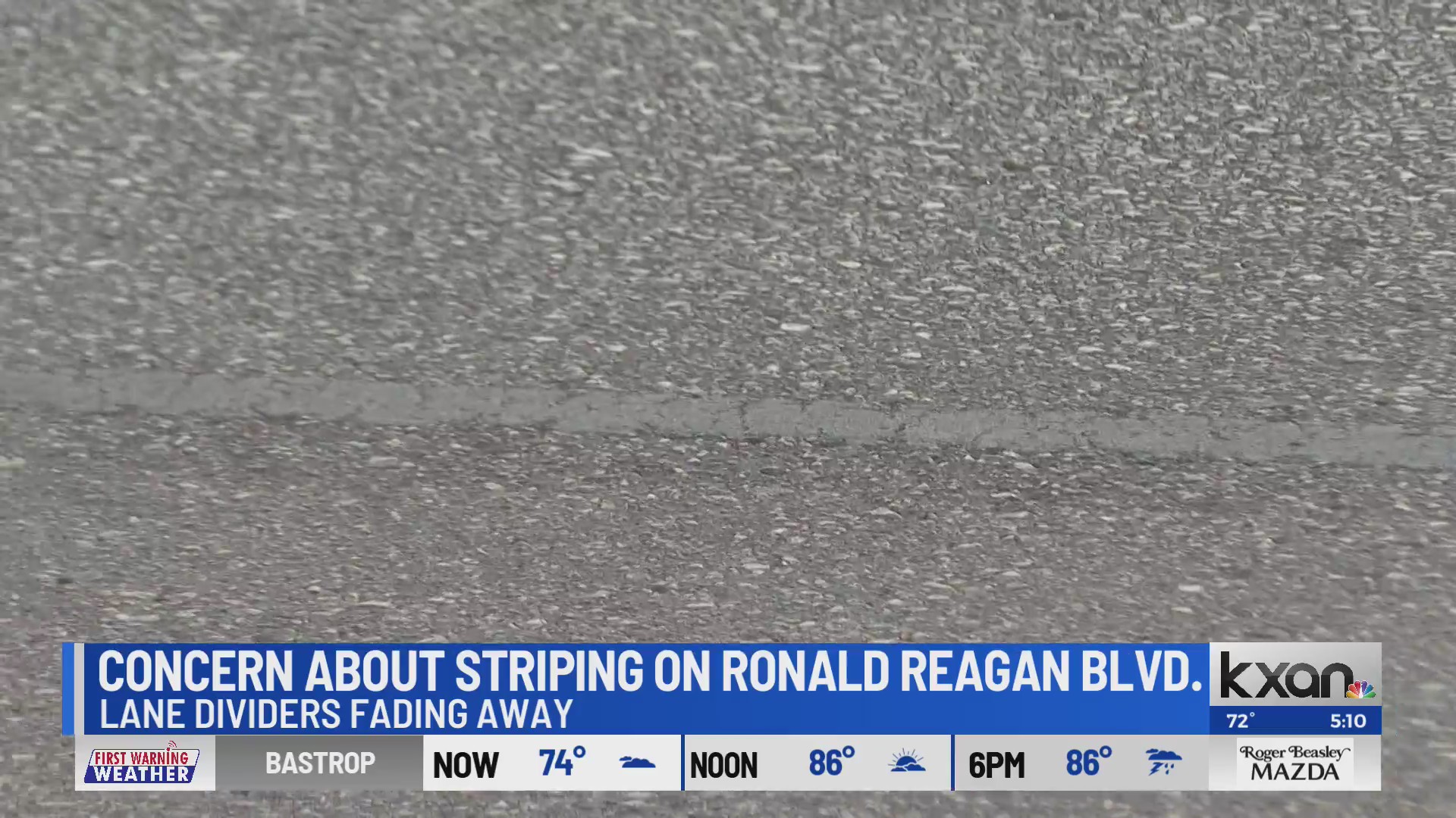Residents complain about lane striping on busy roadway | KXAN News ...