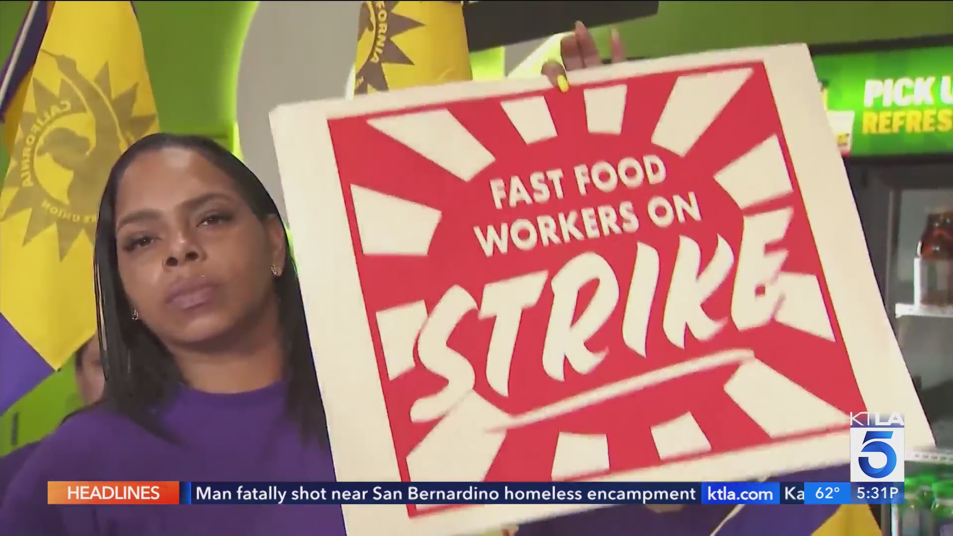 L.A. fast food workers in walk off the job, demanding more protection ...