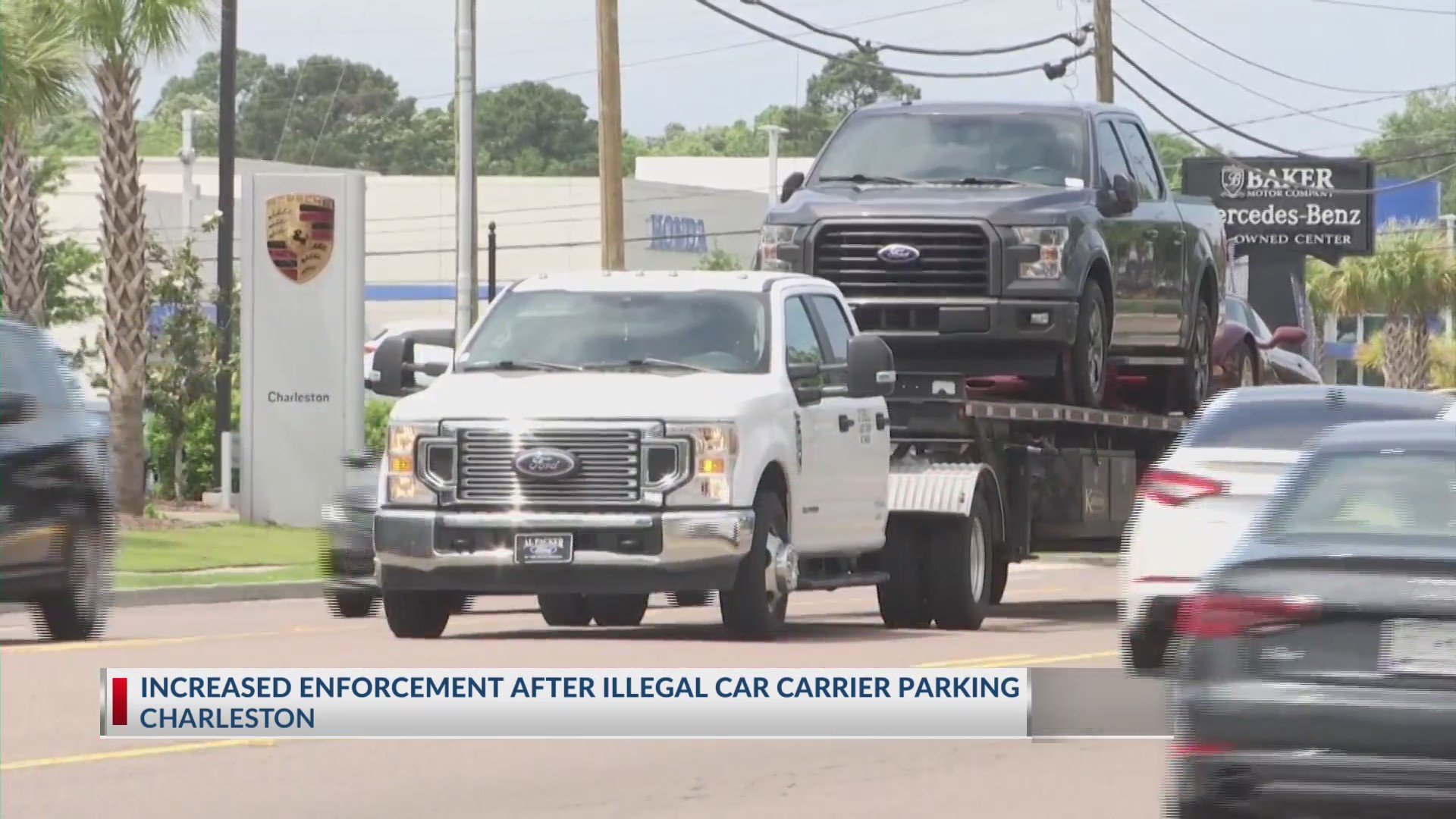 Charleston cracking down on illegal parking of car carriers – WCBD News 2
