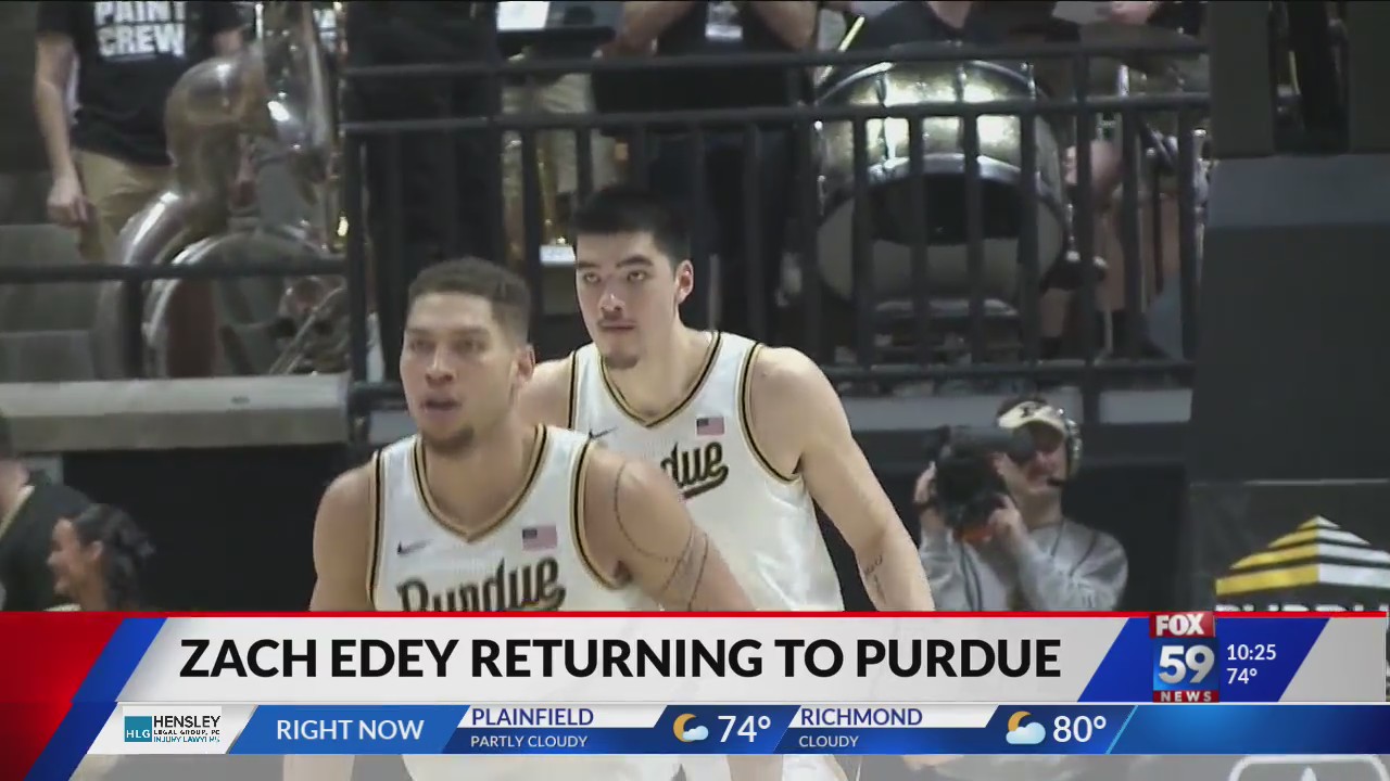 NCAA Basketball National Player of the Year Zach Edey announces return ...