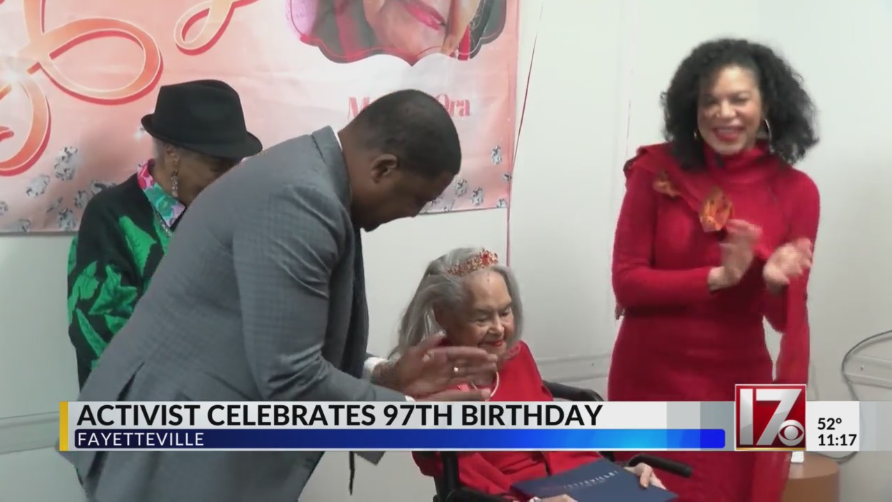Fayetteville activist celebrates 97th birthday – CBS17.com