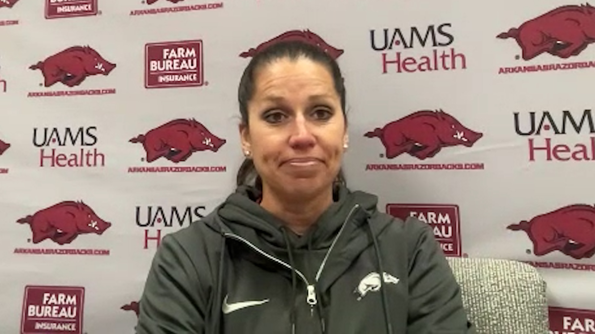 Courtney Deifel speaks to media following day two of the Woo Pig ...