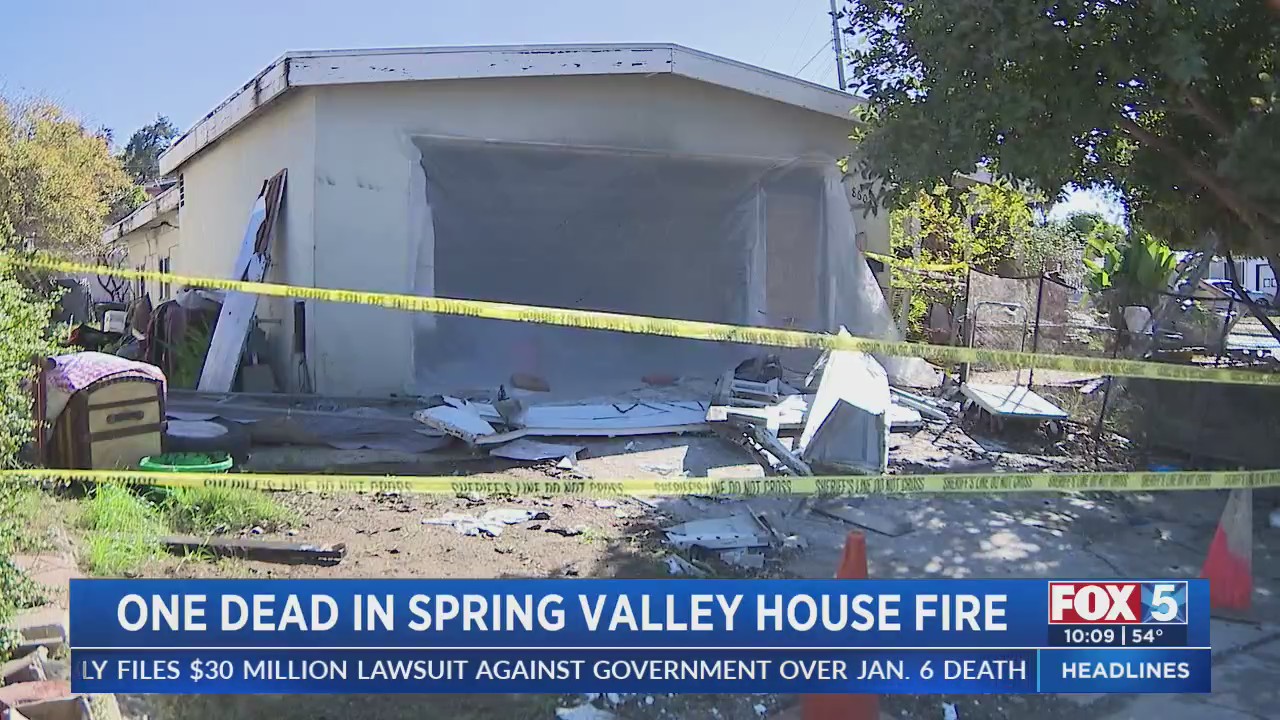 Spring Valley House Fire Leaves One Dead – FOX 5 San Diego & KUSI News