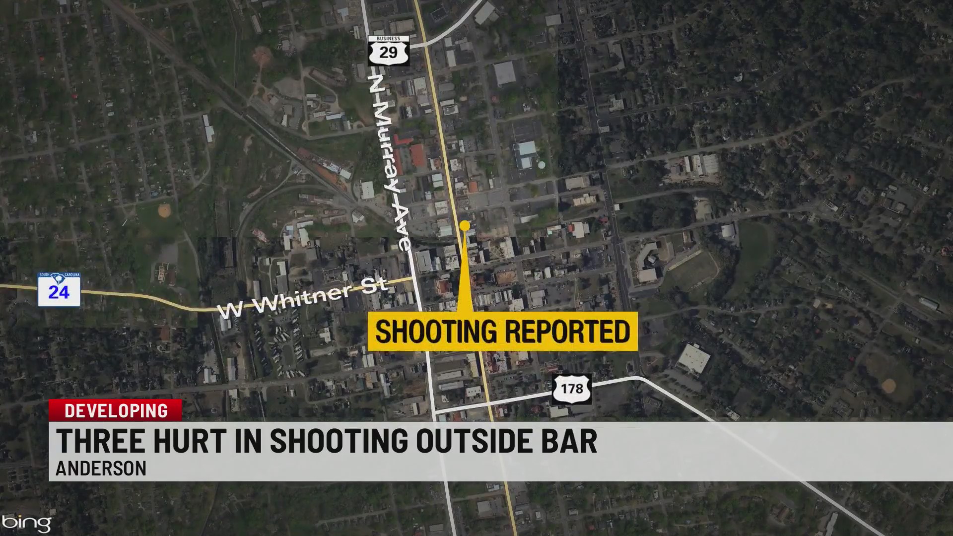 Three hurt in shooting outside Anderson bar – WSPA 7NEWS