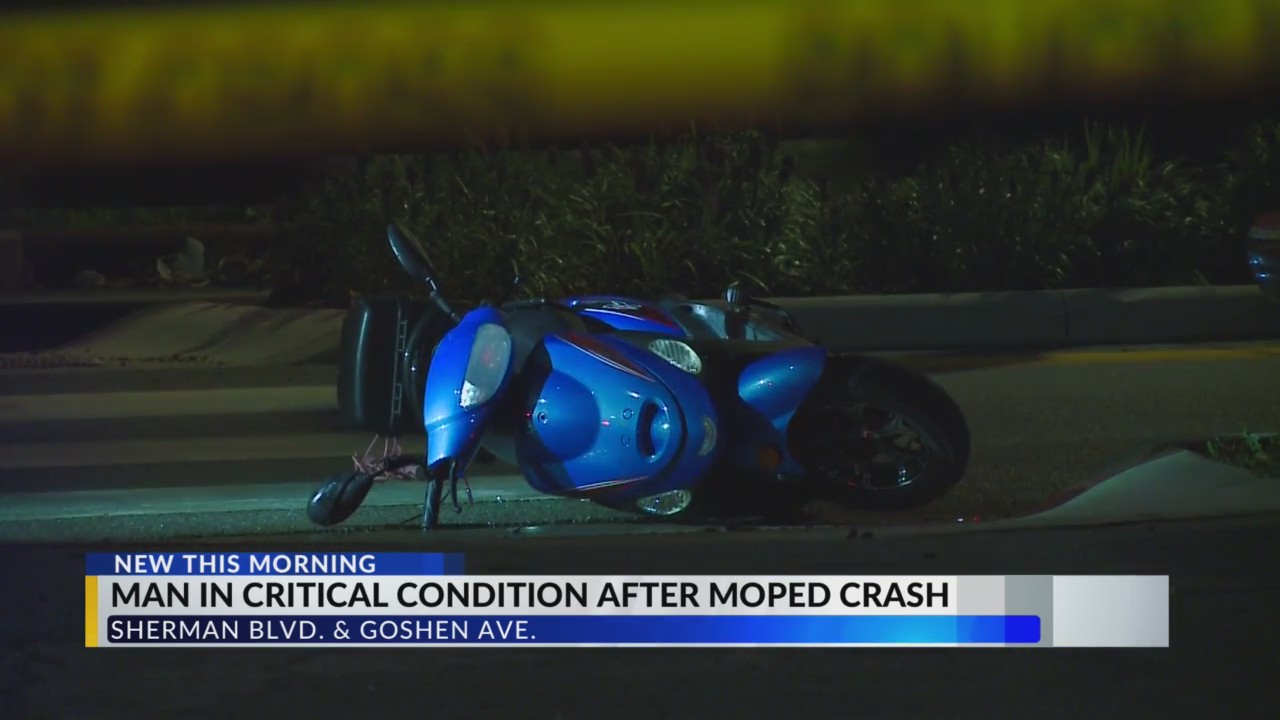 Moped driver crashes – WANE 15