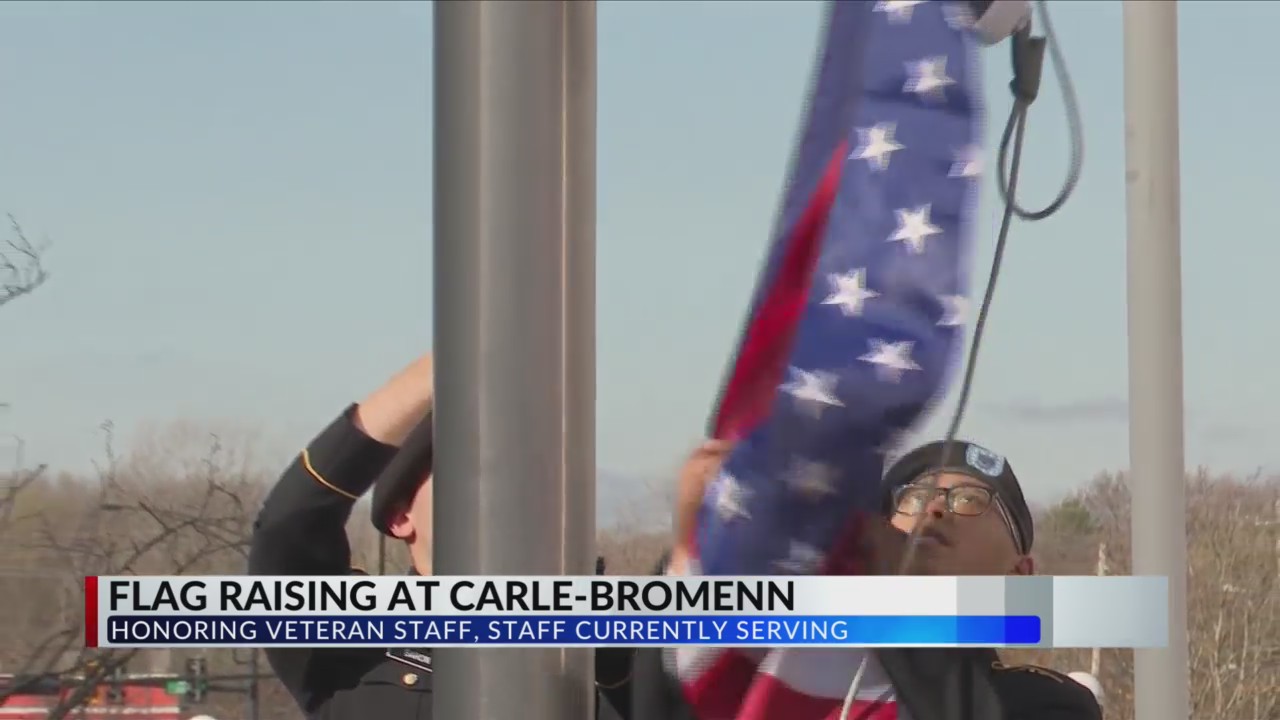 Flag raising at Carle-Bromenn dedicated to veterans – CIProud.com