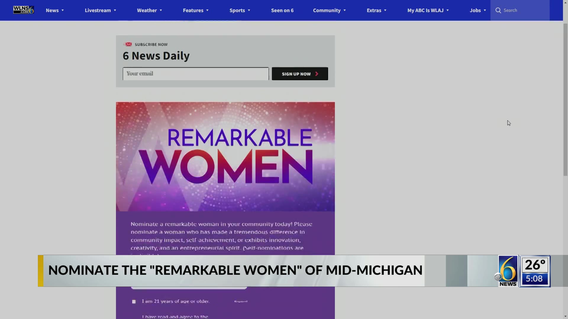 Remarkable Woman Interview – WLNS 6 News