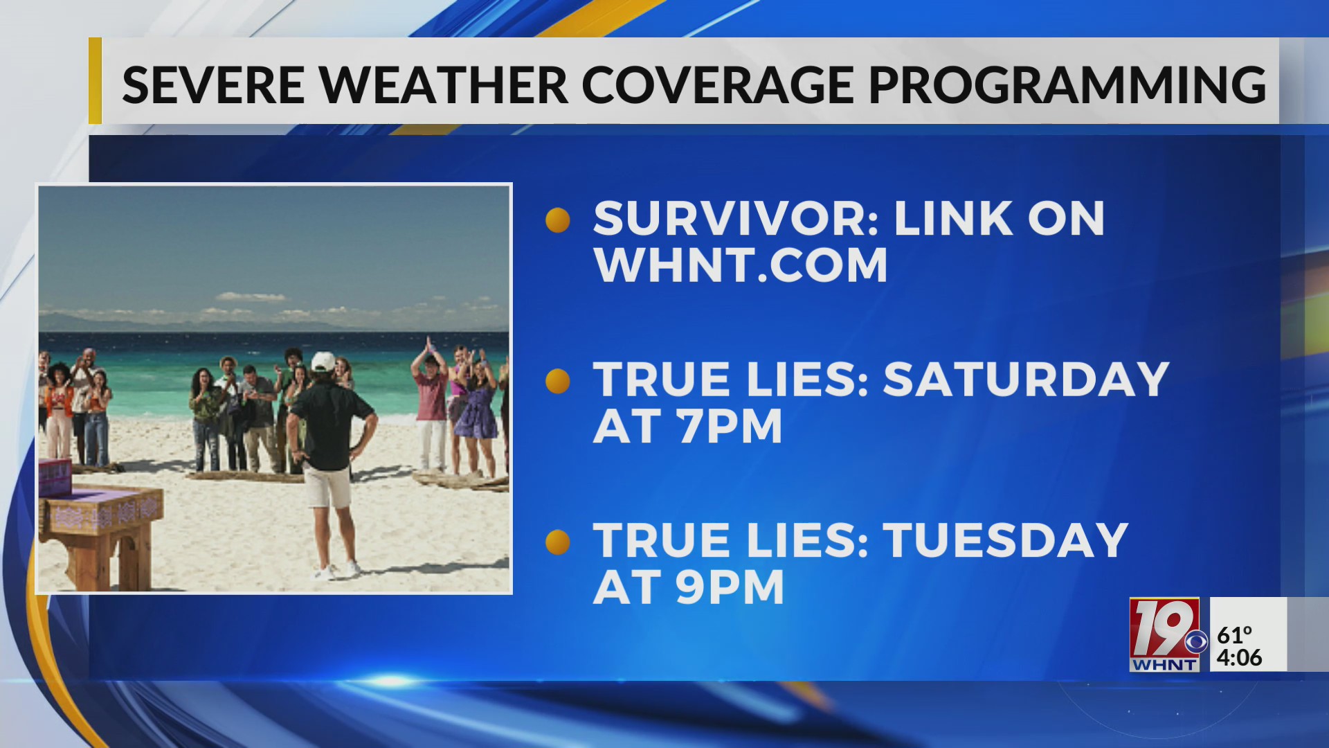 Where to Watch Wednesday’s Episodes of Survivor & True Lies | March 2 ...