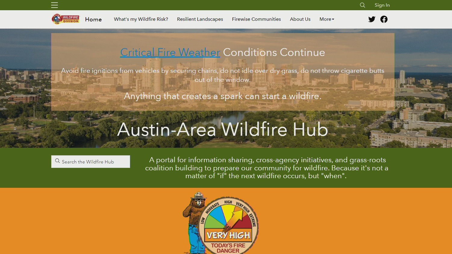 City of Austin makes “wildfire hub” website as a way track wildfire ...