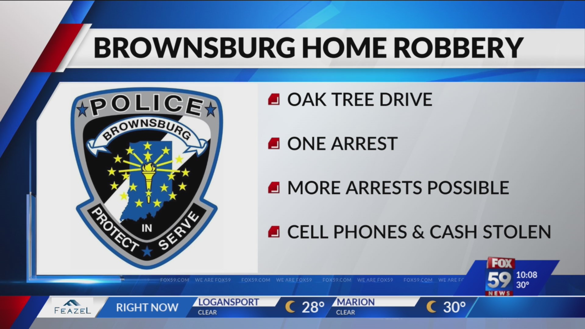 Police make arrest after Brownsburg home invasion – Fox 59