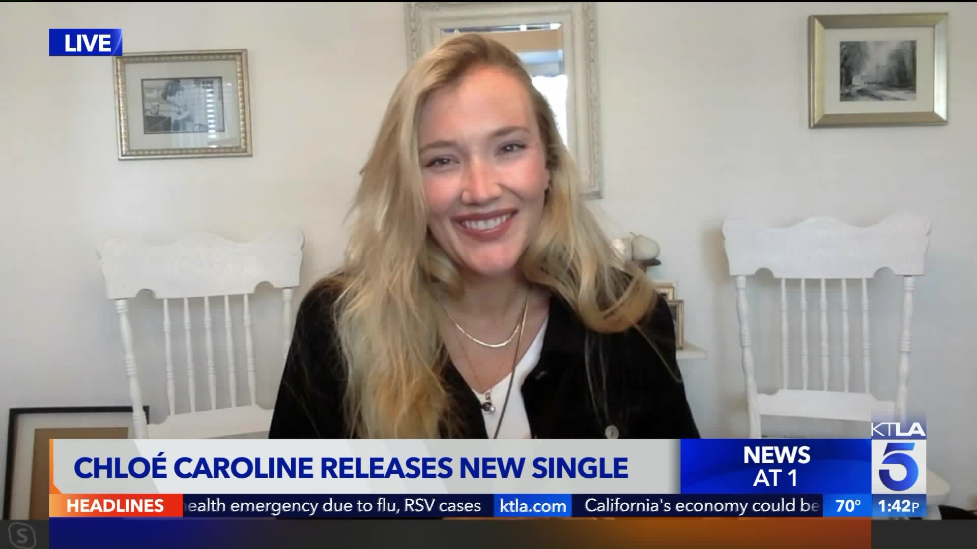 Chloé Caroline performs new single ‘Saving Space’ – KTLA