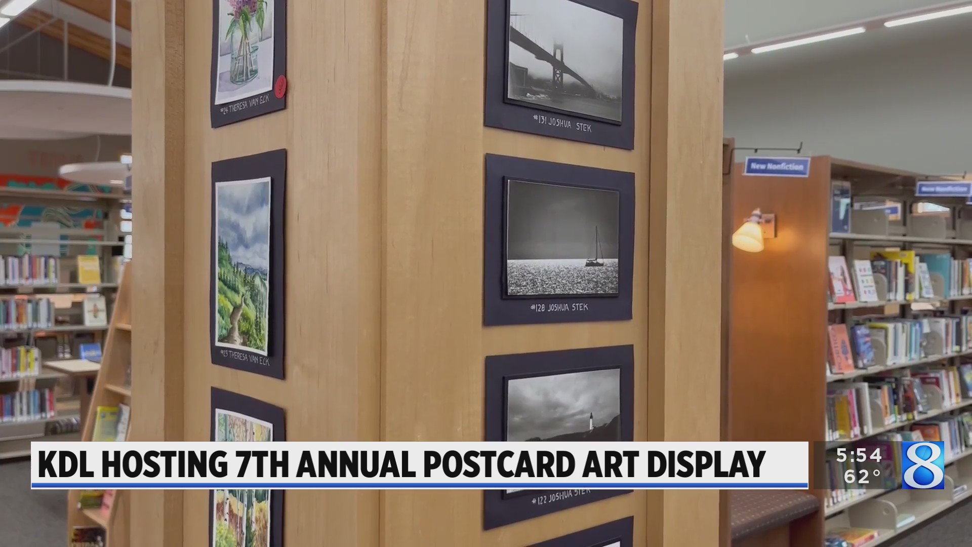 ‘Postcard art’ on display at Caledonia Twp library – WOODTV.com