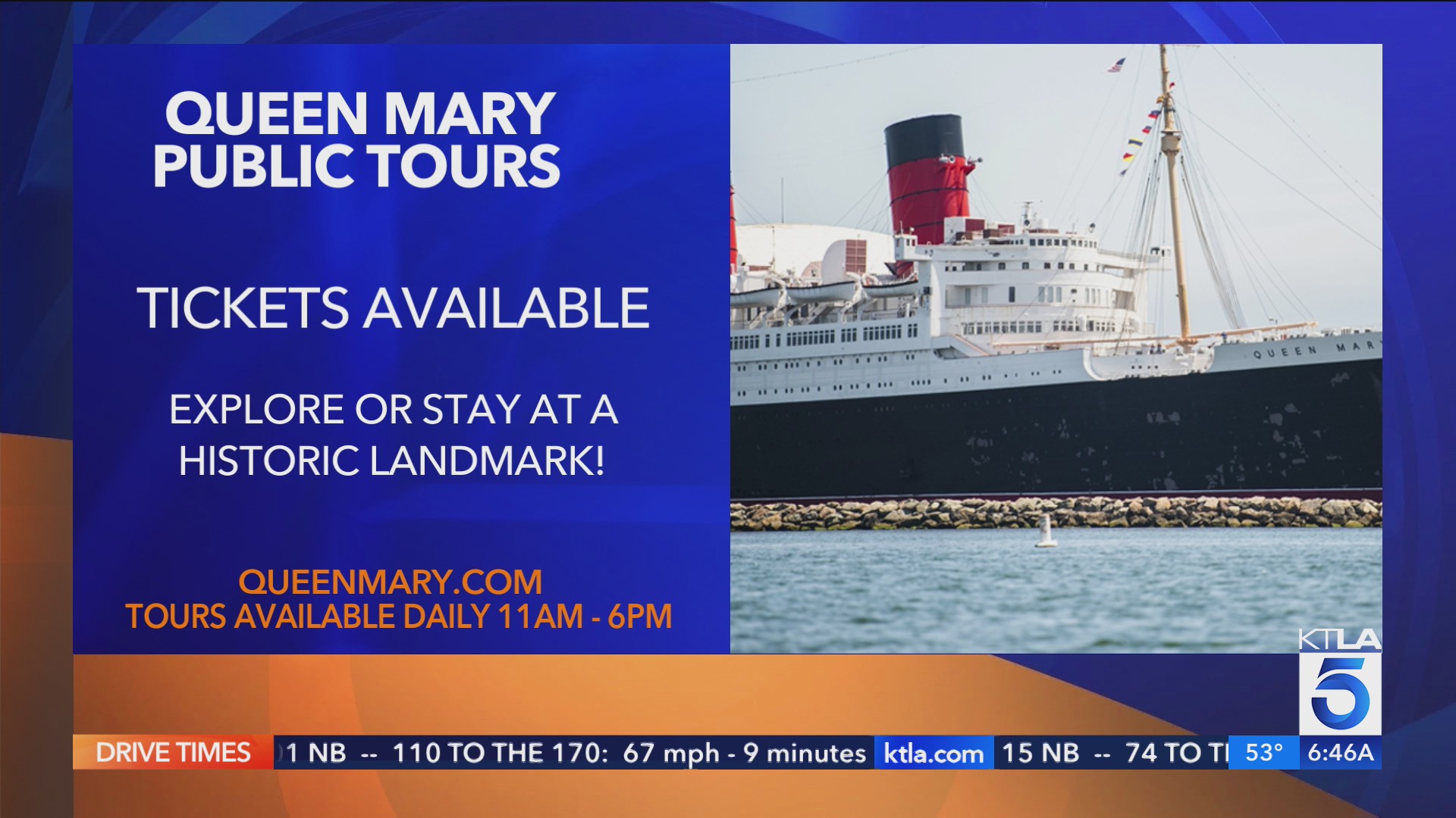 Queen Mary reopens for tours for first time since 2020 – KTLA