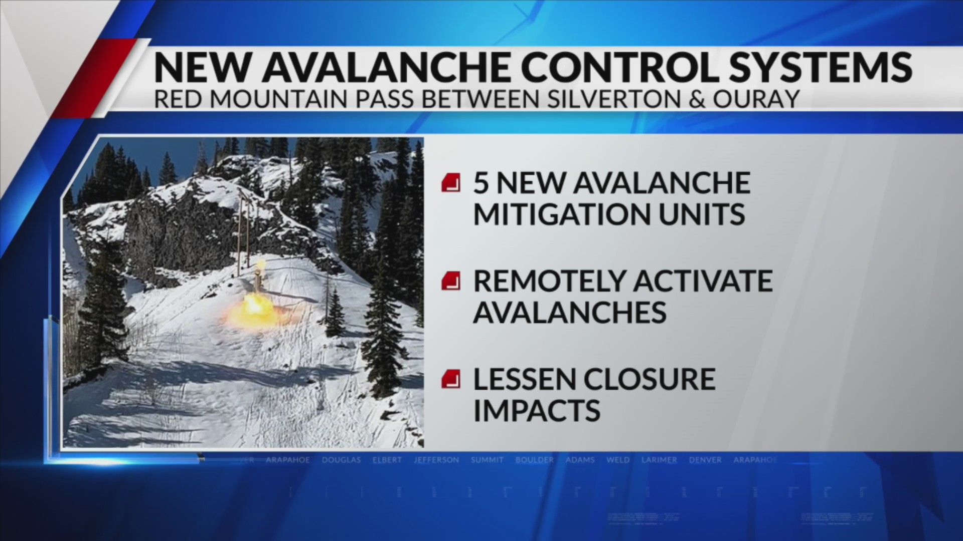 CDOT testing new avalanche mitigation equipment – FOX31 Denver