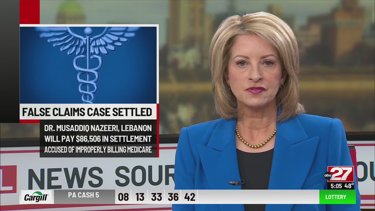 Lebanon doctor to pay $86K for alleged False Claims Act violations – ABC27