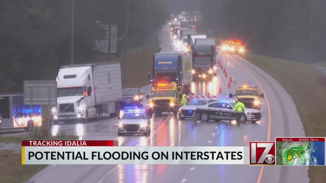 Potential flooding on interstates due to Idalia – CBS17.com