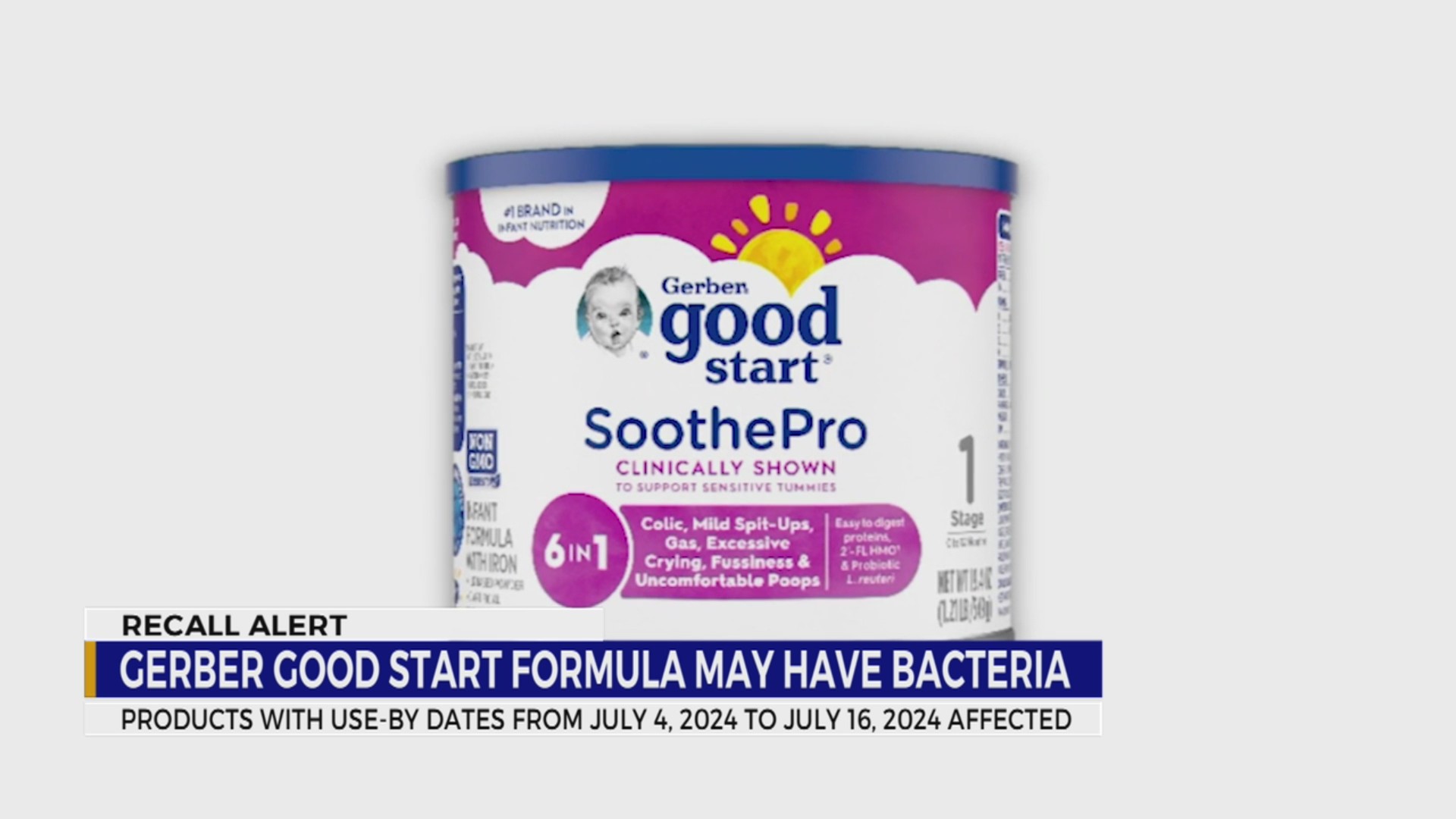 Some Gerber infant formulas recalled over bacteria concerns – WKRN News 2