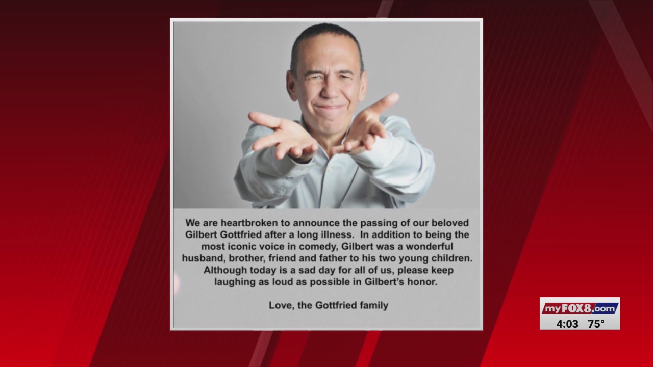 Gilbert Gottfried has died after long illness – FOX8 WGHP