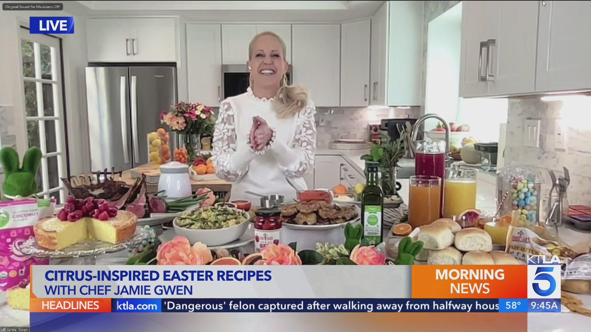 Celebrity chef Jamie Gwen shares citrus-inspired Easter dishes – KTLA