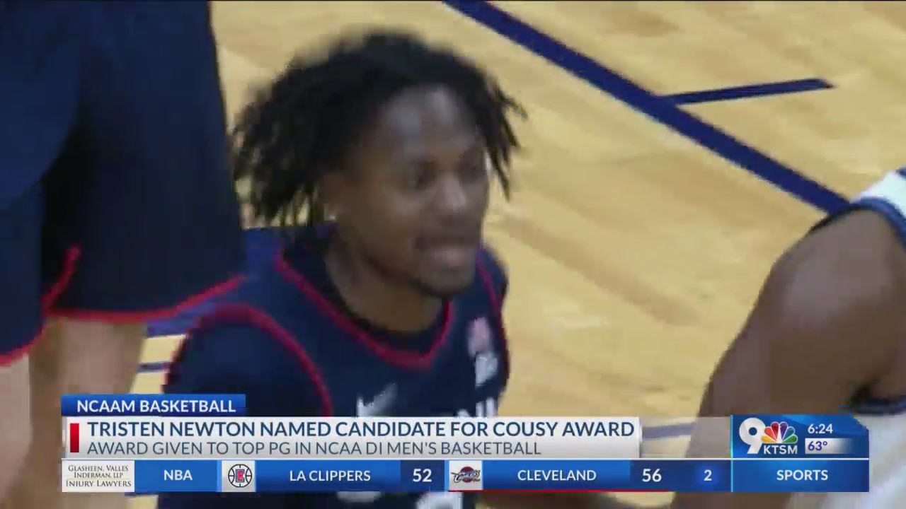 Tristen Newton named candidate for 2024 Bob Cousy Award – KTSM 9 News