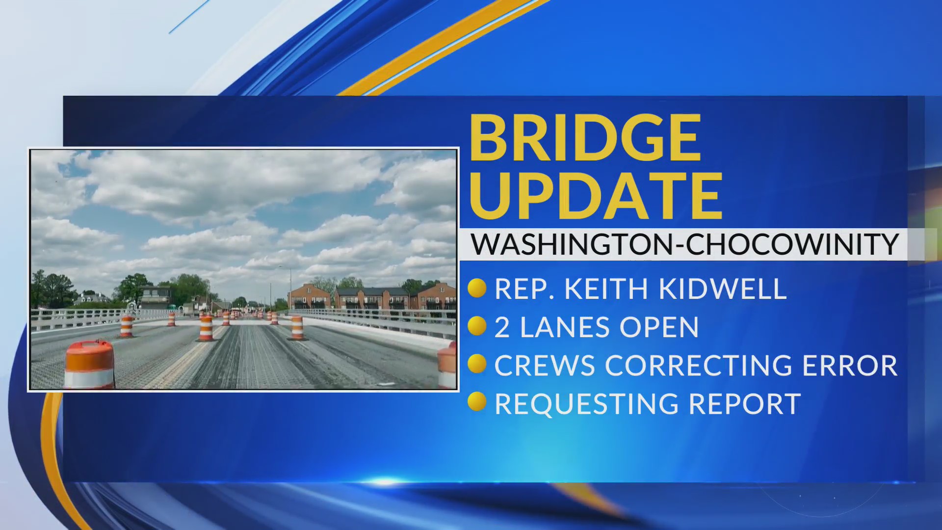 New Beaufort County bridge partially opens – WNCT