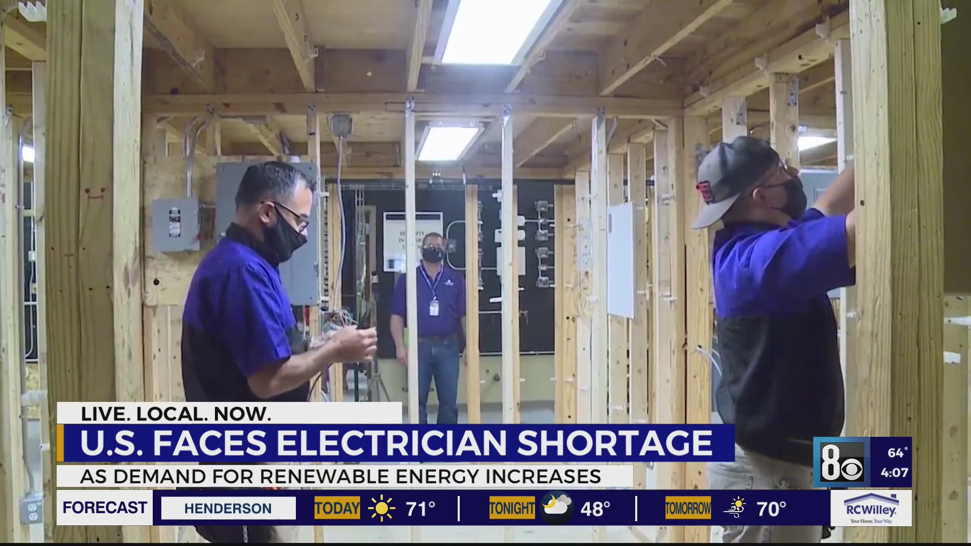 U.S. faces electrician shortage – KLAS