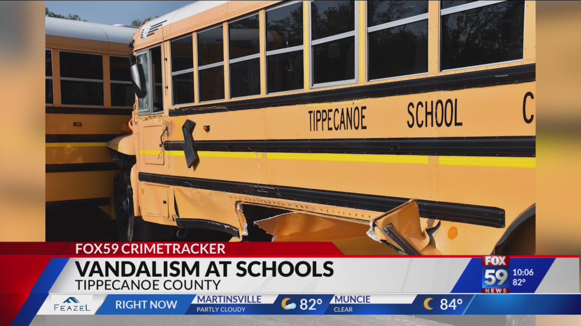 Tippecanoe County school buses broken into, driven into playground – Fox 59