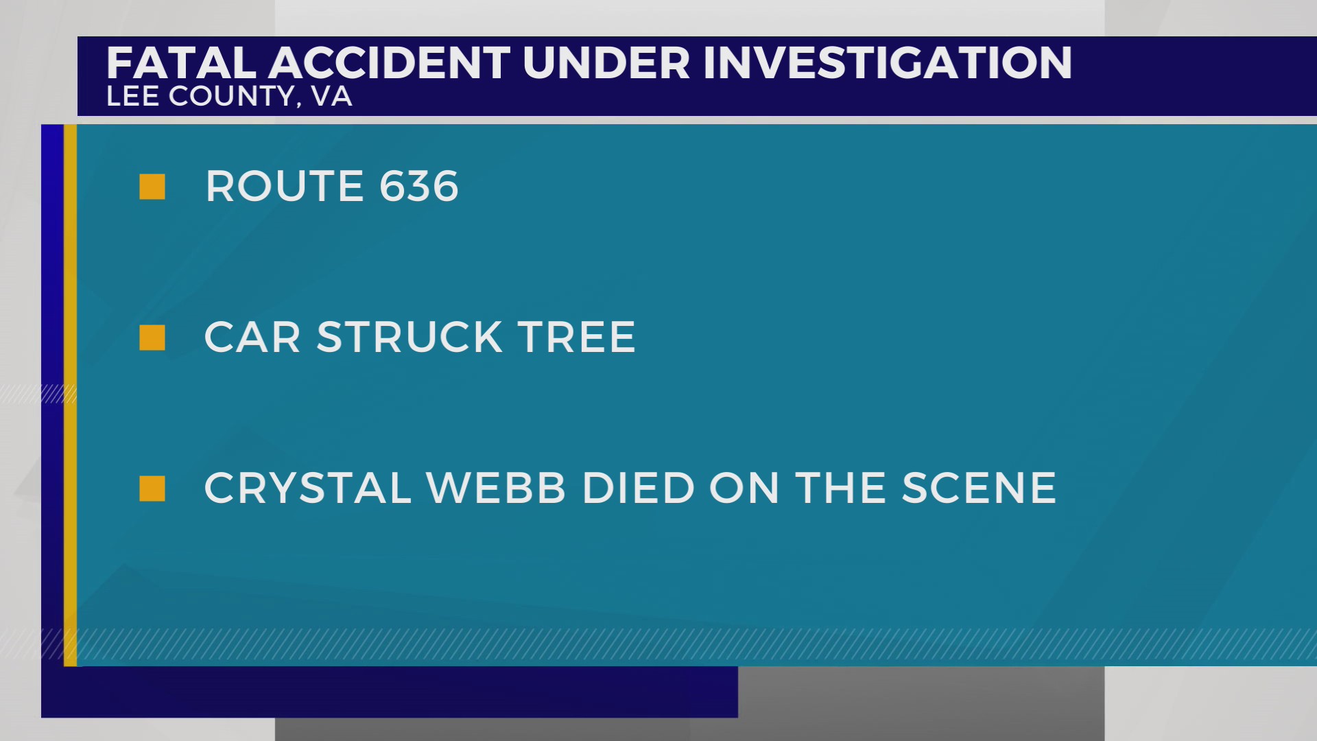 VSP: 1 dead after Lee County crash – WJHL | Tri-Cities News & Weather
