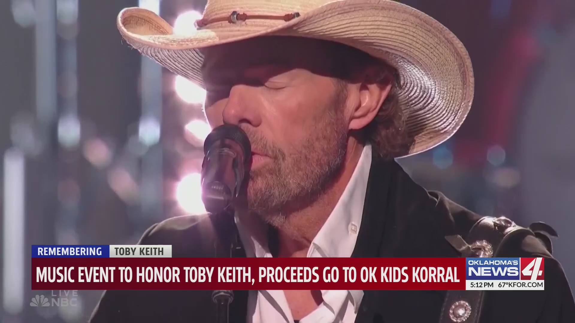 Music event to honor Toby Keith, proceeds go to OK Kids Korral – KFOR ...
