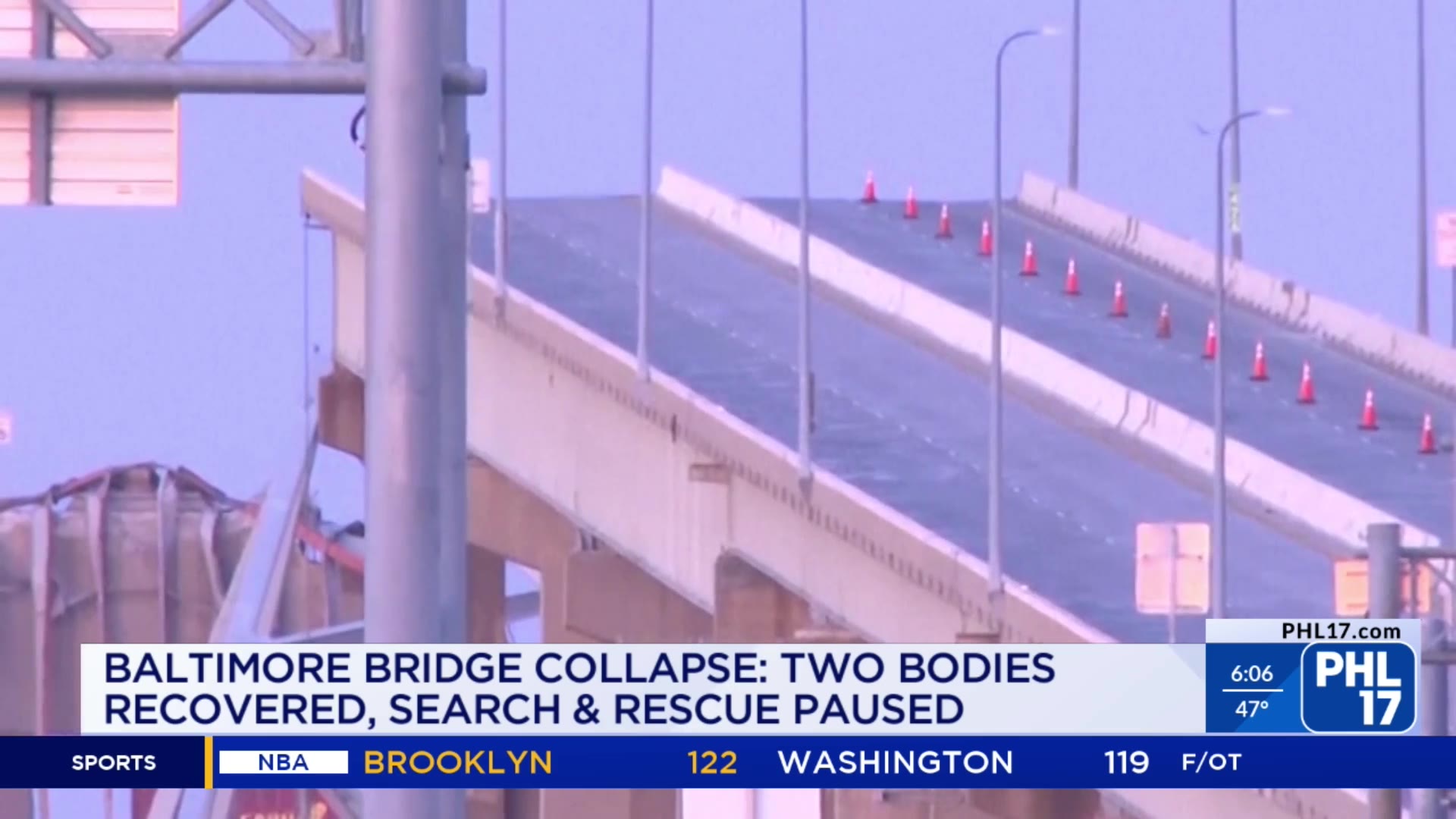 Two bodies recovered after Key Bridge collapse – PHL17.com