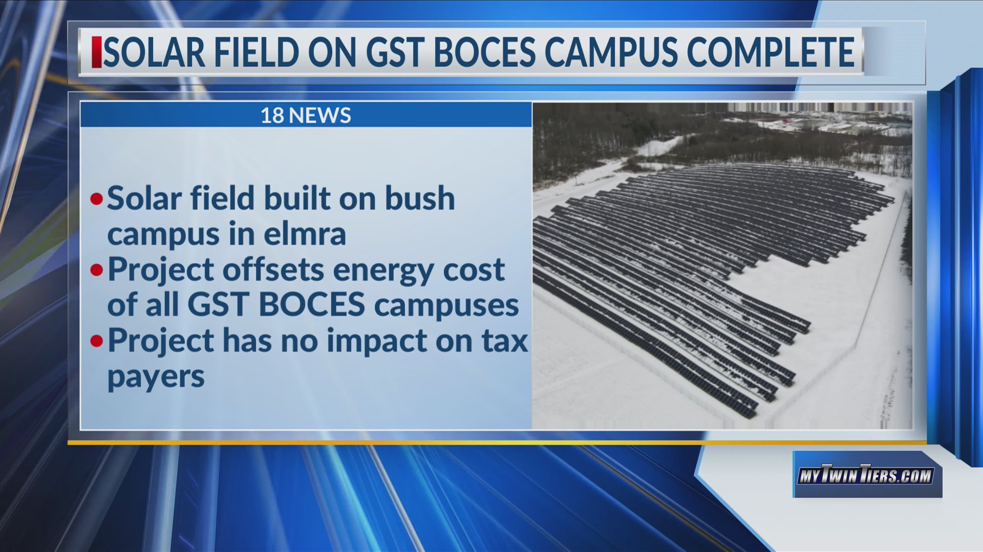 GST BOCES sees new solar field in Elmira after years of planning – WETM ...