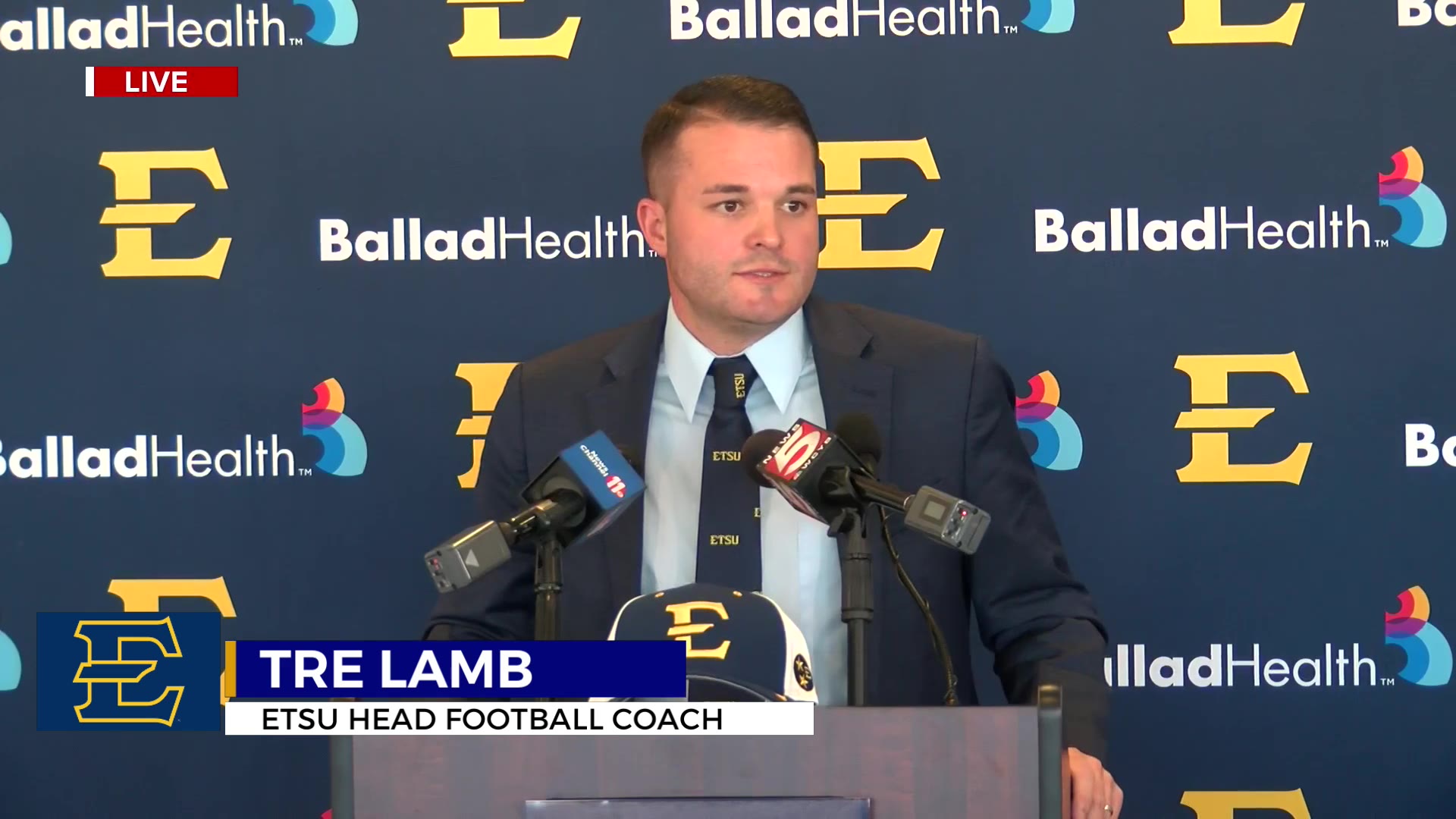 ETSU introduces new head football coach Tre Lamb – WJHL | Tri-Cities ...
