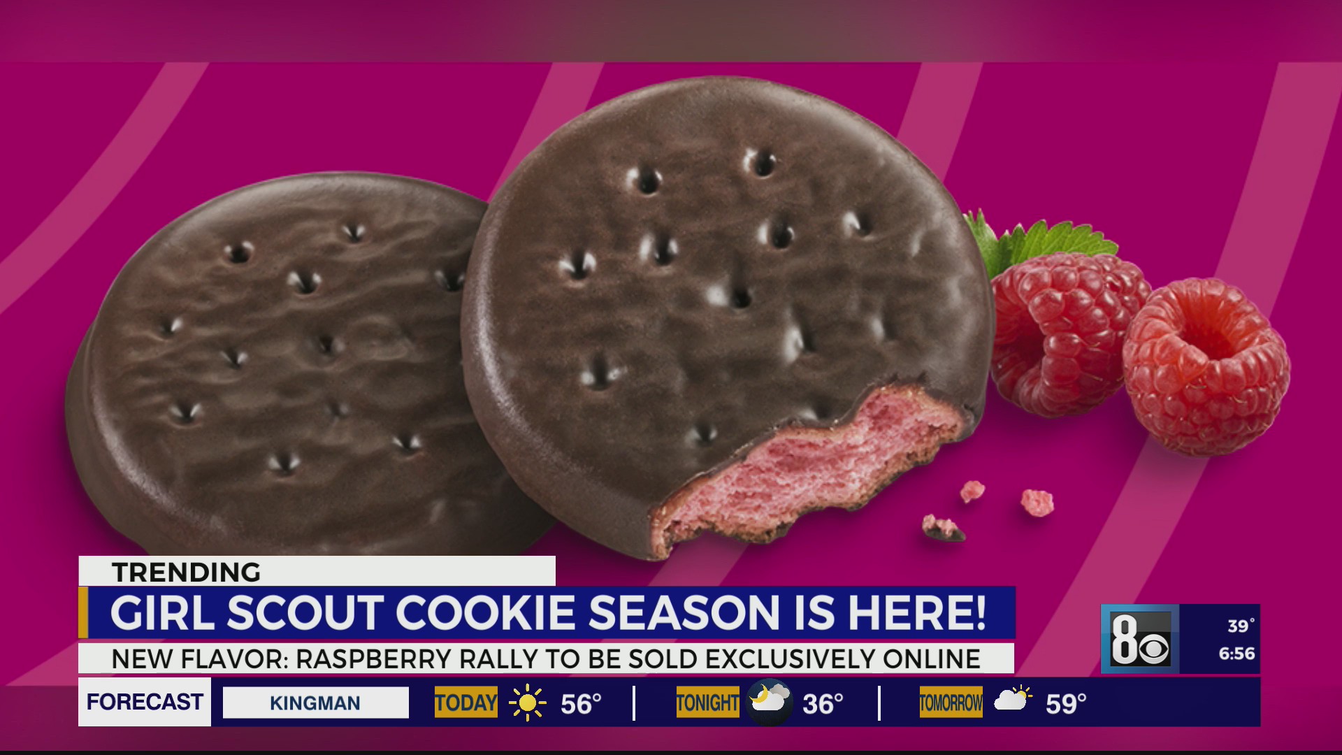 Girl Scout Raspberry Rally cookie – KLAS